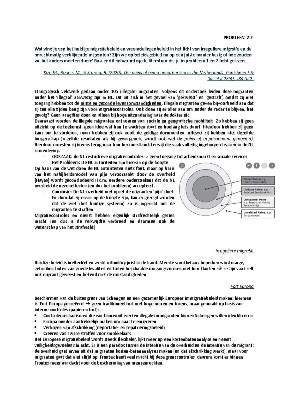 Probleem 2 - PROBLEEM 2. Wat vind je van het huidige migratiebeleid en vreemdelingenbeleid in ...