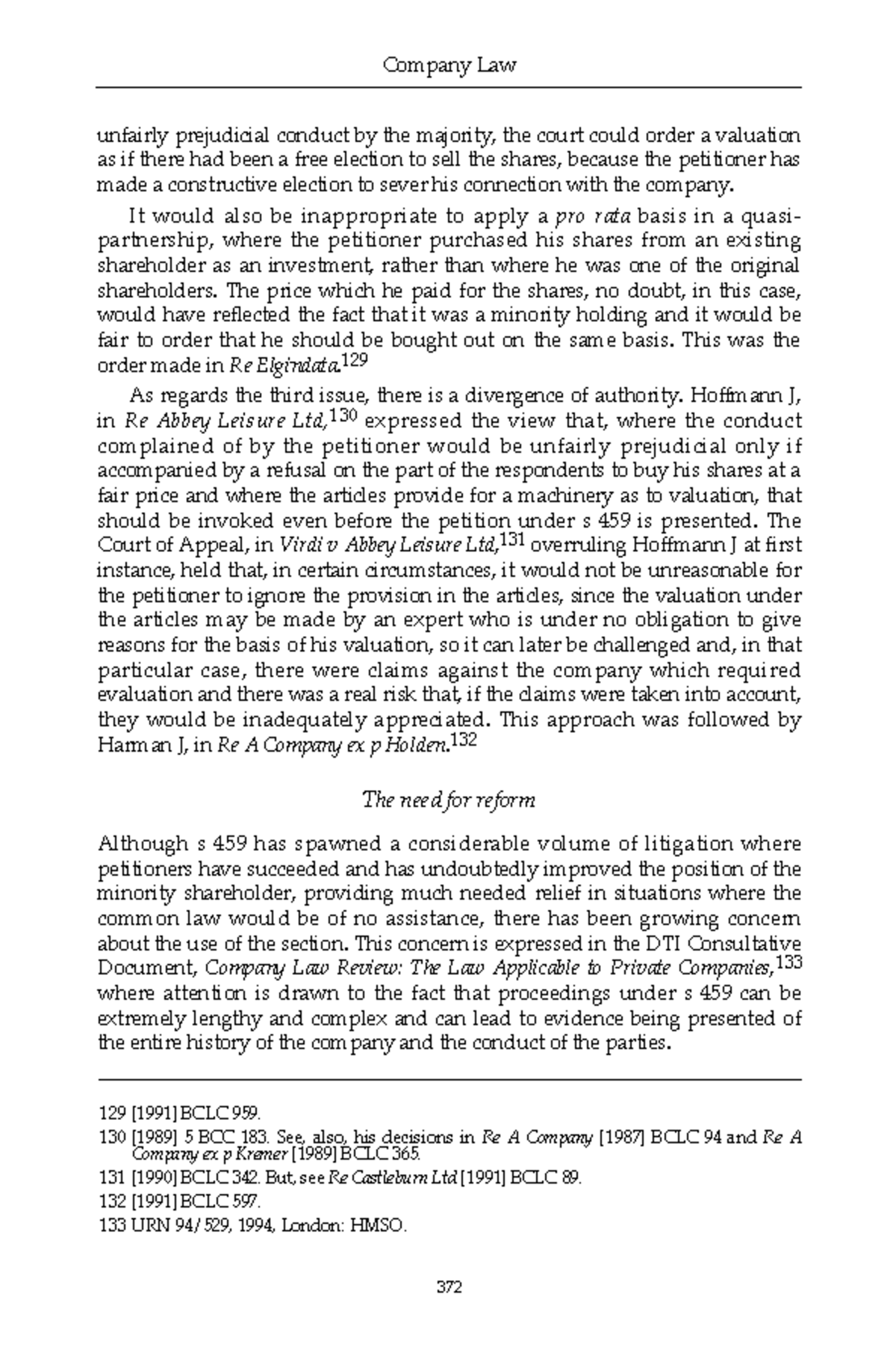 Company Law (81) - political science - unfairly prejudicial conduct by ...