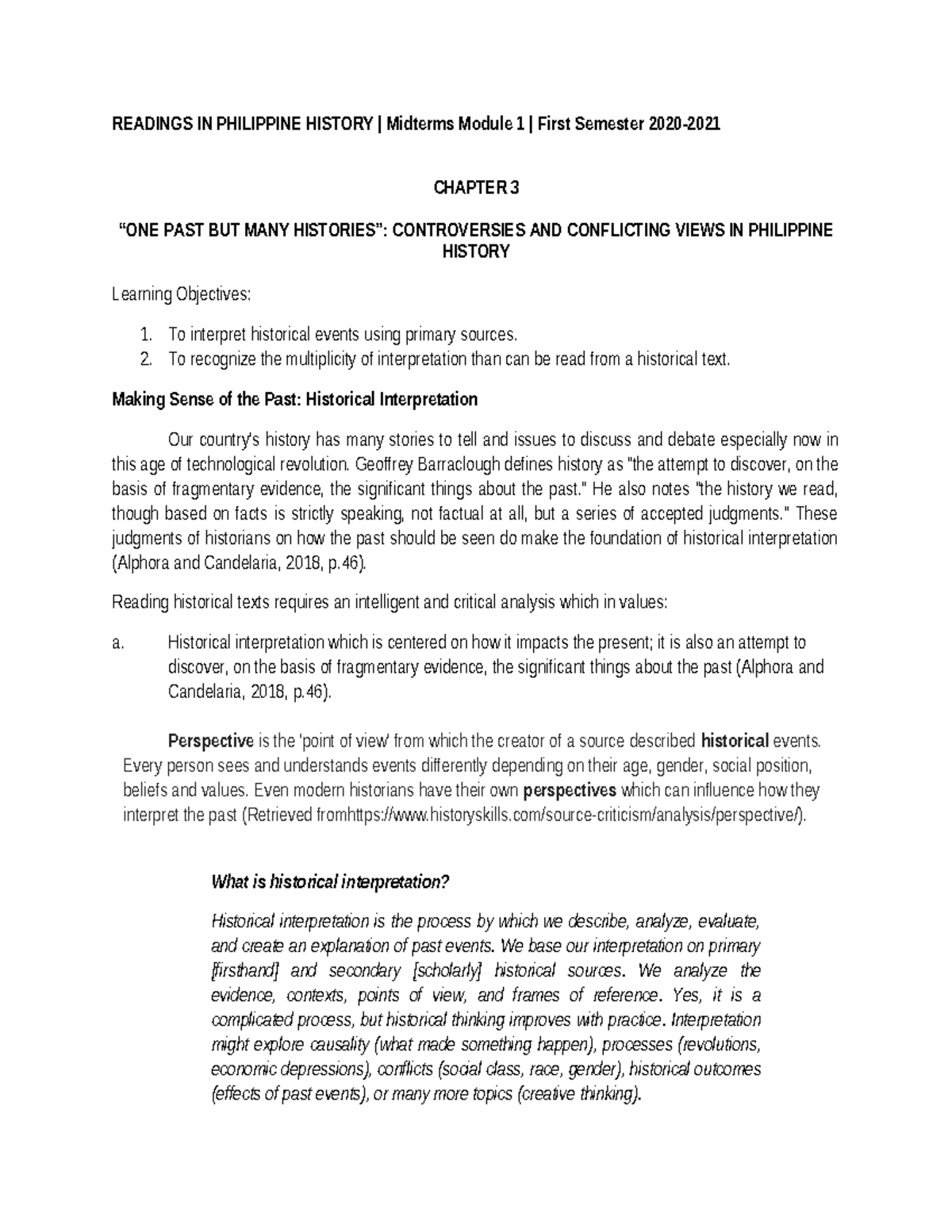 WEEK 7 Readings DOCS - READINGS IN PHILIPPINE HISTORY | Midterms Module ...