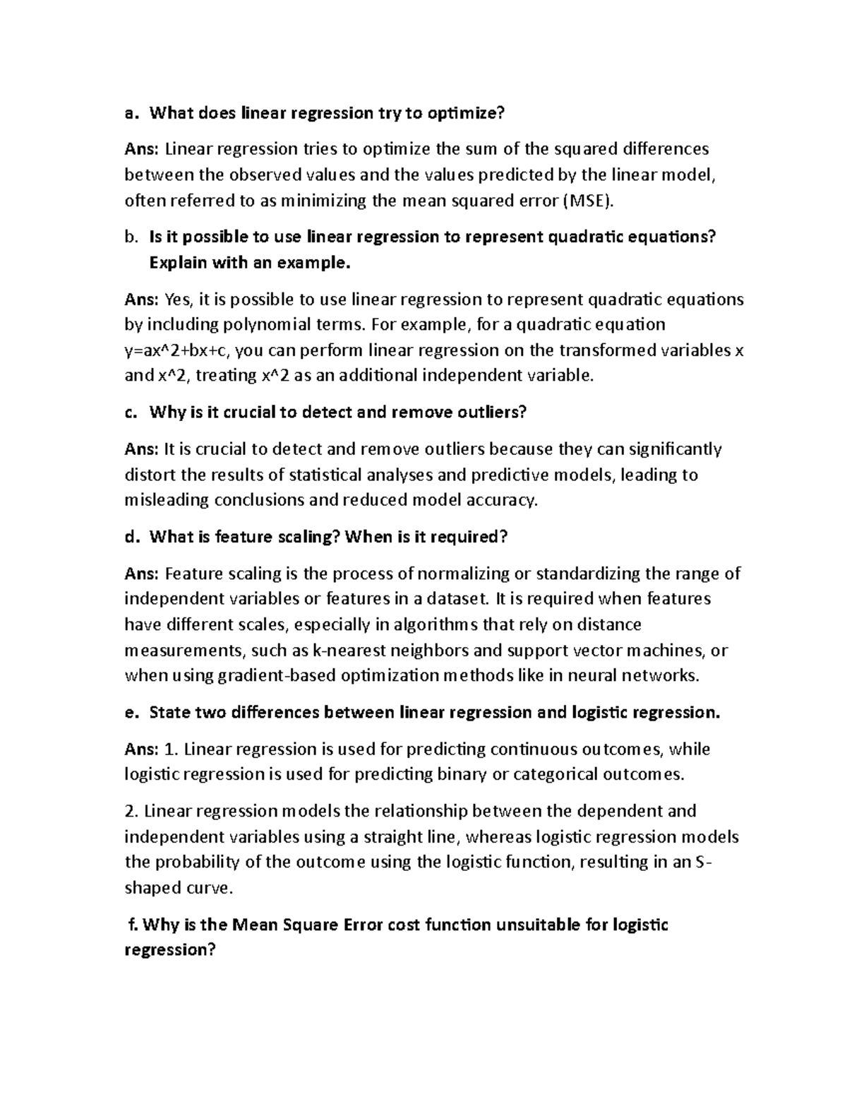 What Does Linear Regression Try To Optimize A What Does Linear Regression Try To Optimize