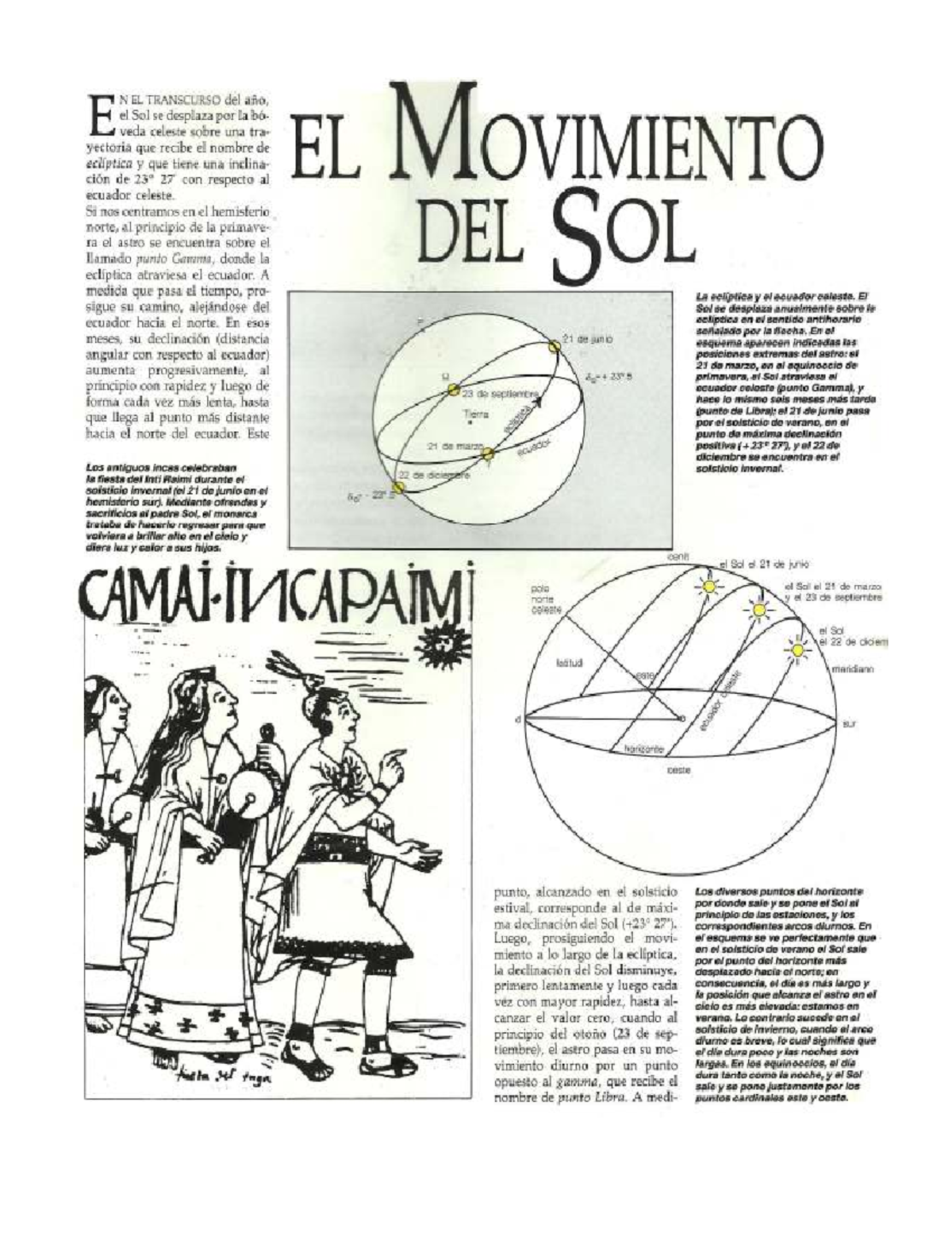 2 - El Movimiento del Sol - Astronomía general - - Studocu