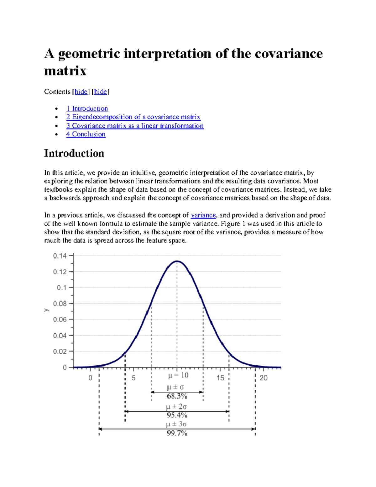 A geometric interpretation of the covariance matrix - A geometric interpretation of the ...