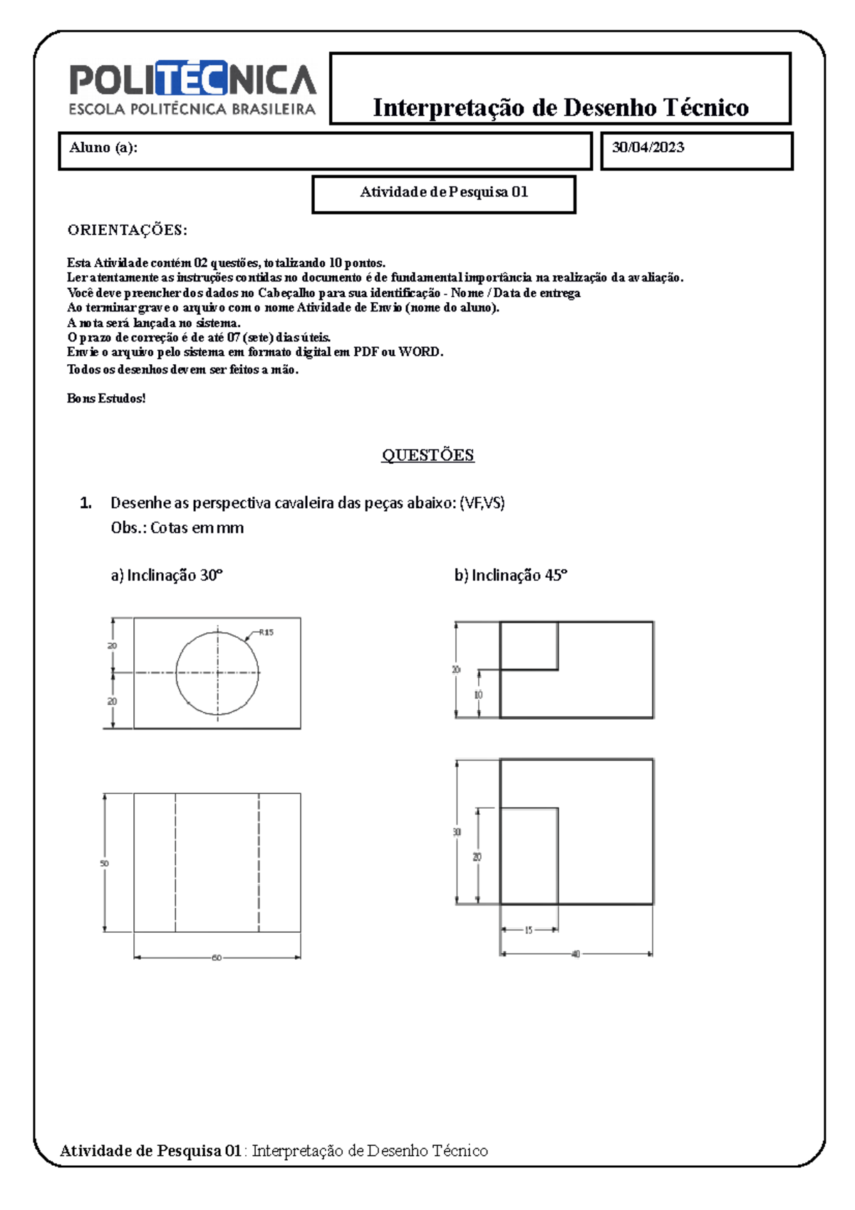 Interpretação De Desenho Tecnico - RETOEDU