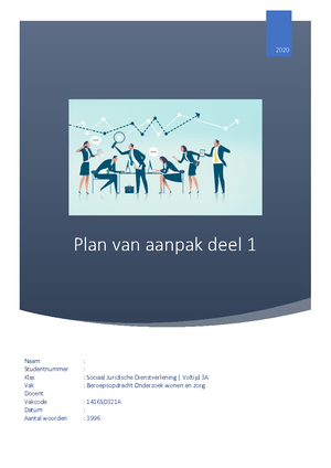 Beoordelingsformulier Plan van aanpak deel 1 - Law jaar 3 SJD Blok 9 Plan van aanpak deel 1 ...