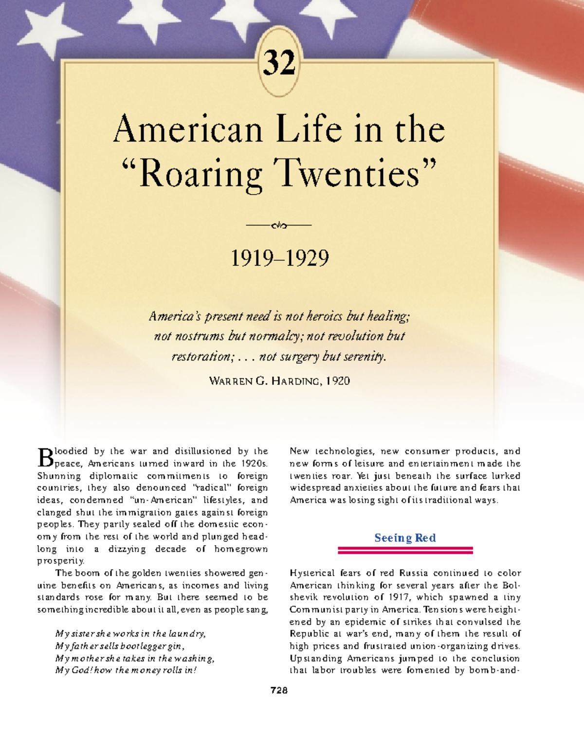 Americanpageantchapter 32 - 728 32 American Life in the “Roaring ...