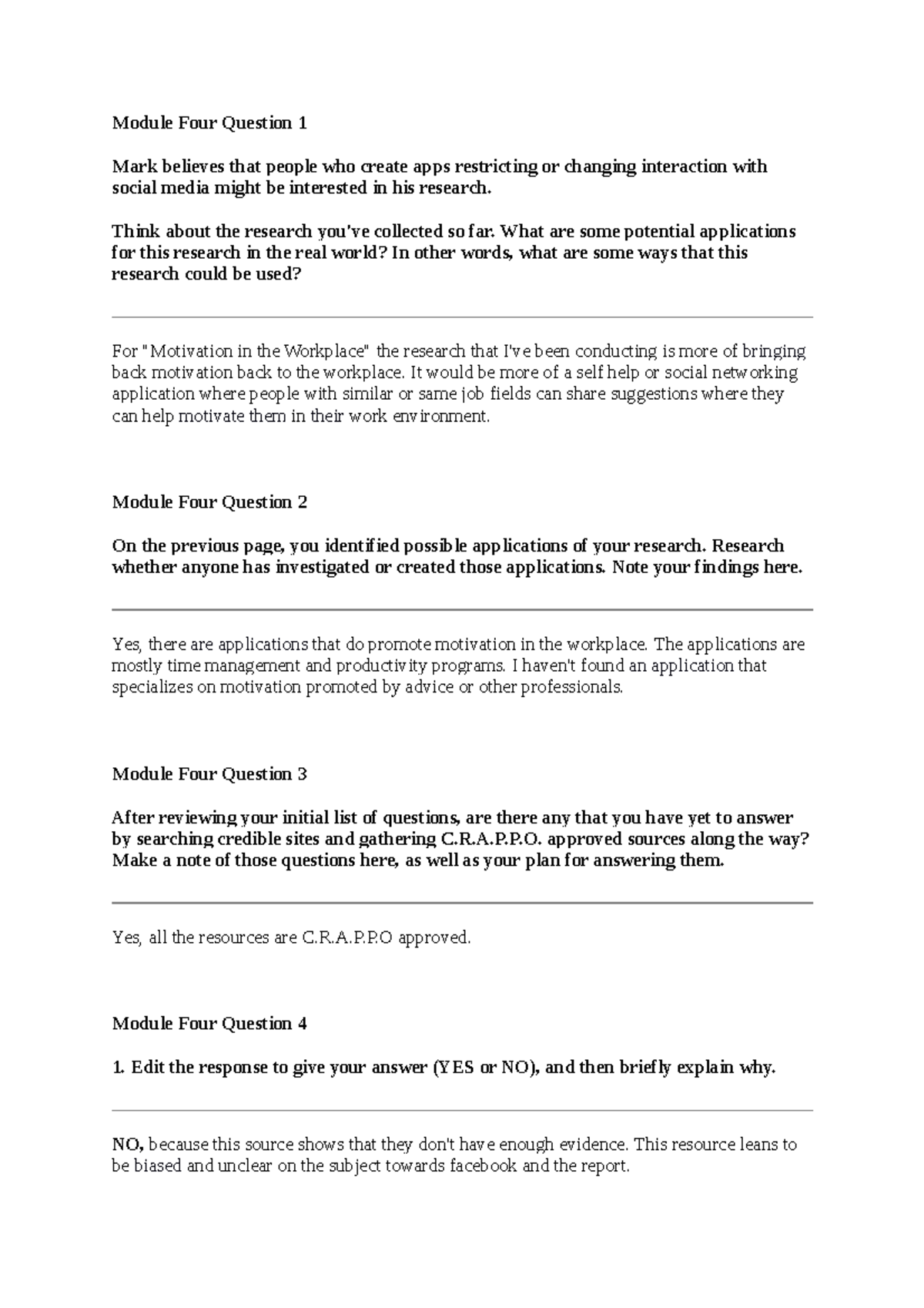 4-2 Module Four Short Responses Nicholas Beltran - Module Four Question ...