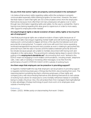 Case Study#1 Occupational Health and Safety - Case Study# Introduction ...