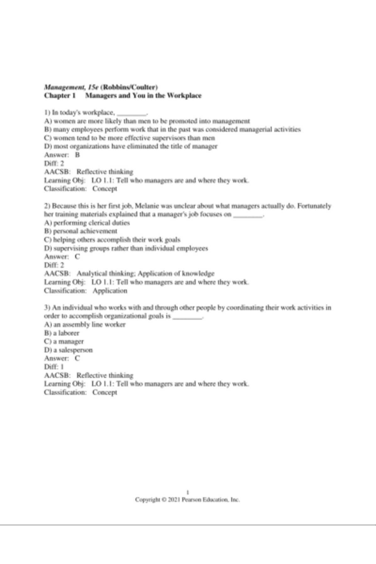 MGT CHAP1 - intro to mgt - Management Information Systems - Studocu