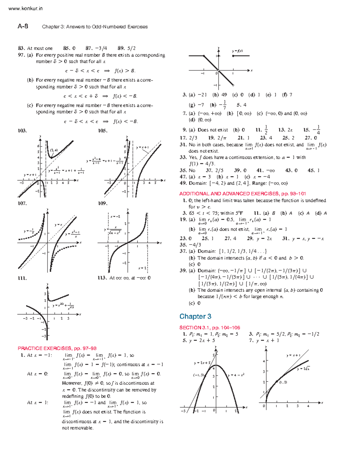 Practice Problems Set 2 Answers to Odd Numbered Problems - A-8 Chapter 3: Answers to Odd ...