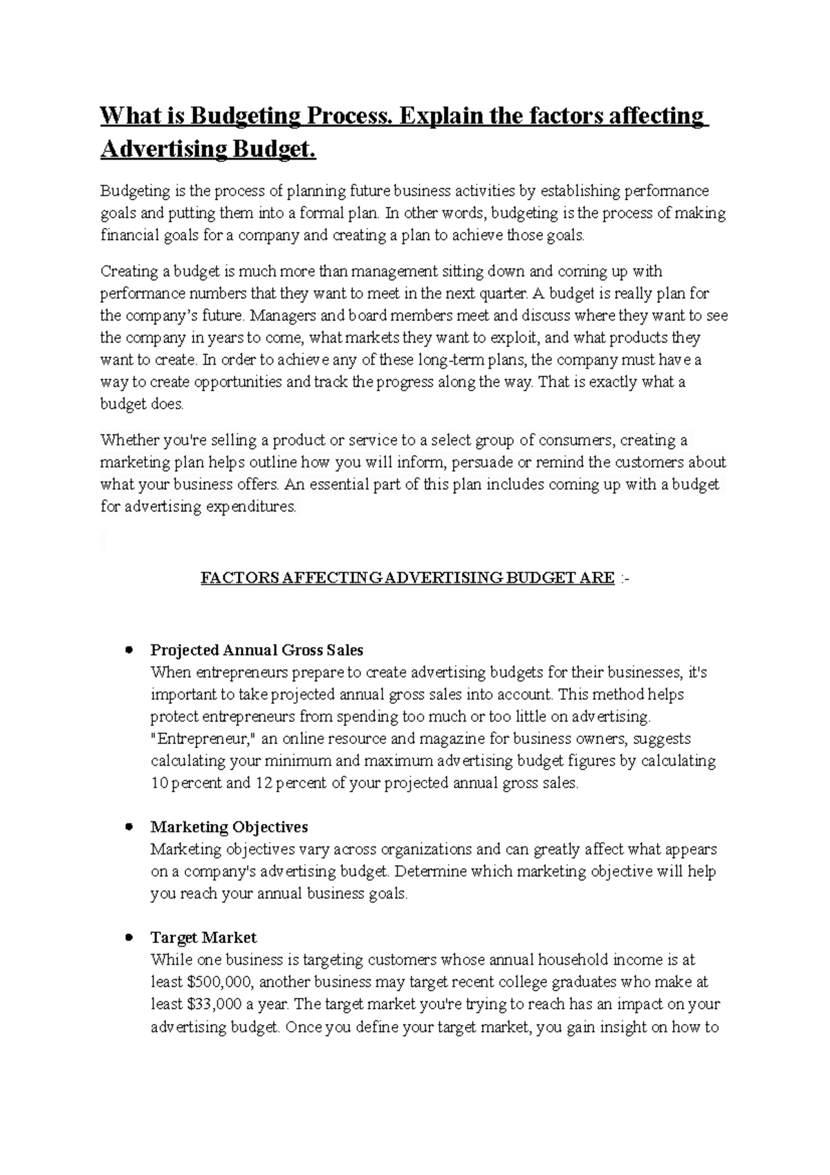 what-is-budgeting-process-explain-the-factors-affecting-advertising
