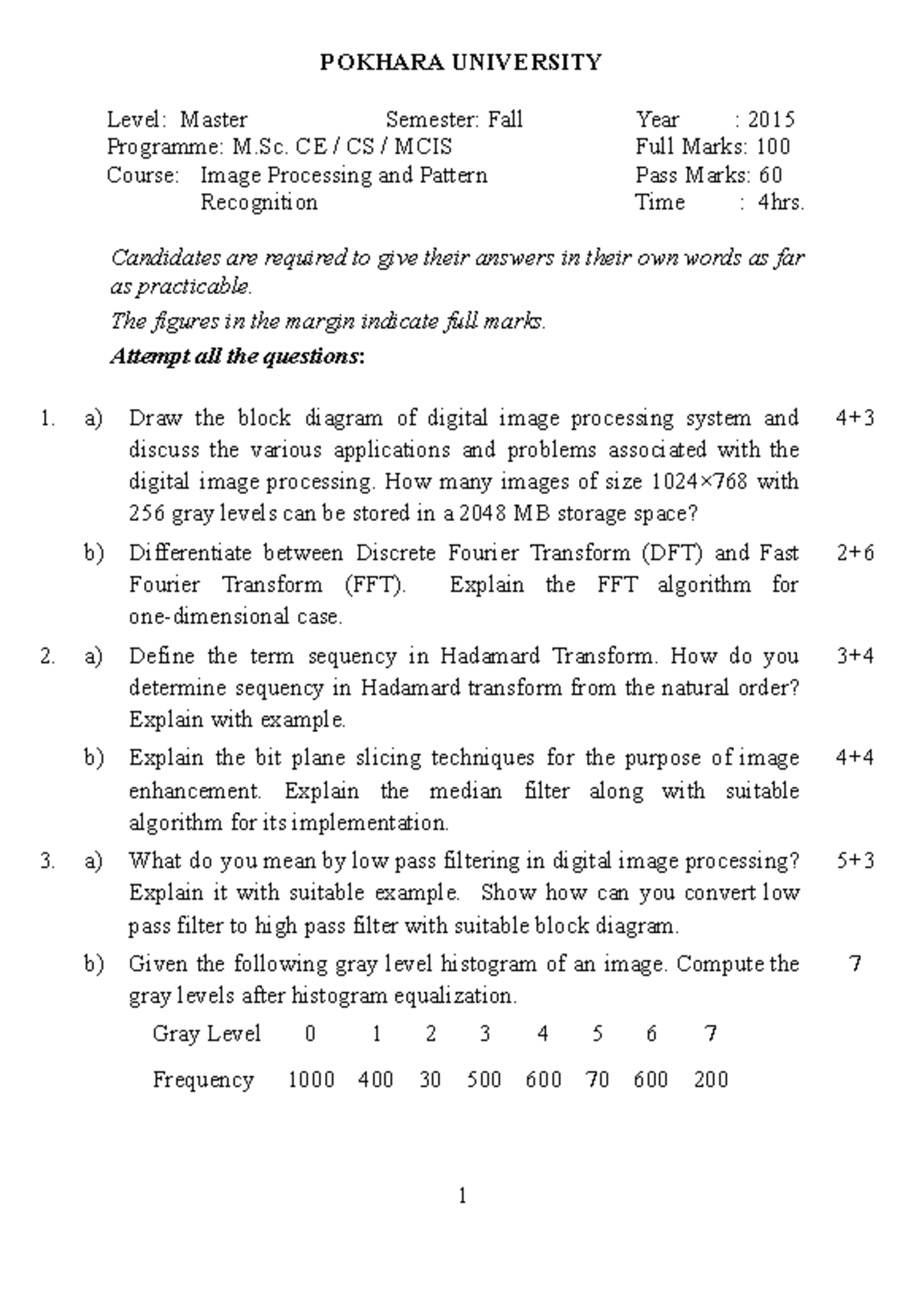 Image Processing and Pattern Recognition - POKHARA UNIVERSITY Level ...