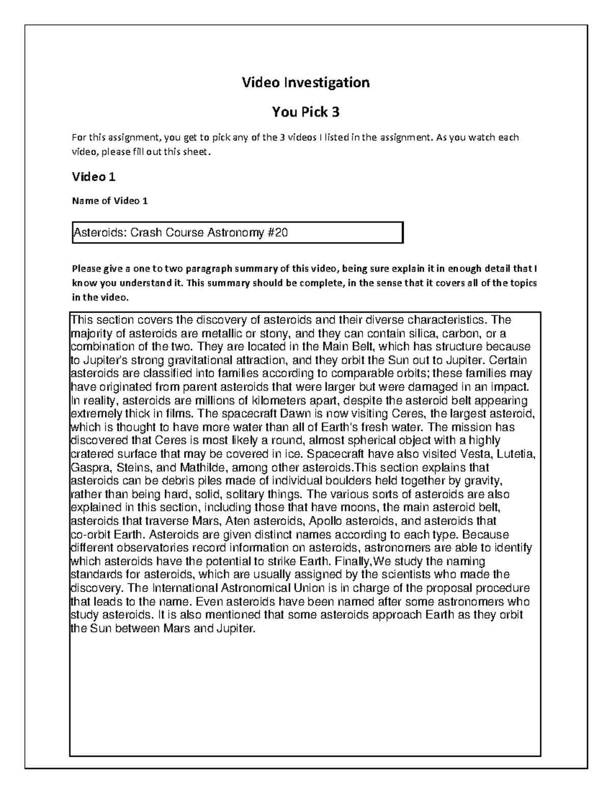 Video Investigation - You Pick 3 (10) - Video Investigation You Pick 3 ...