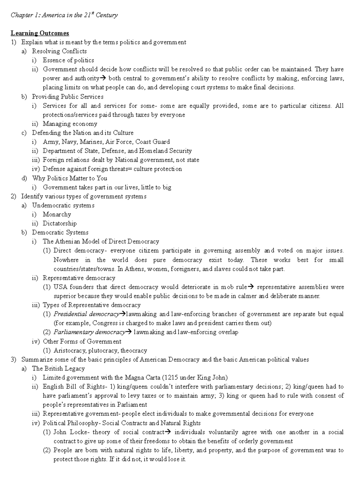 Gov ch 1 - America in the 21st Century - Chapter 1: America in the 21st ...