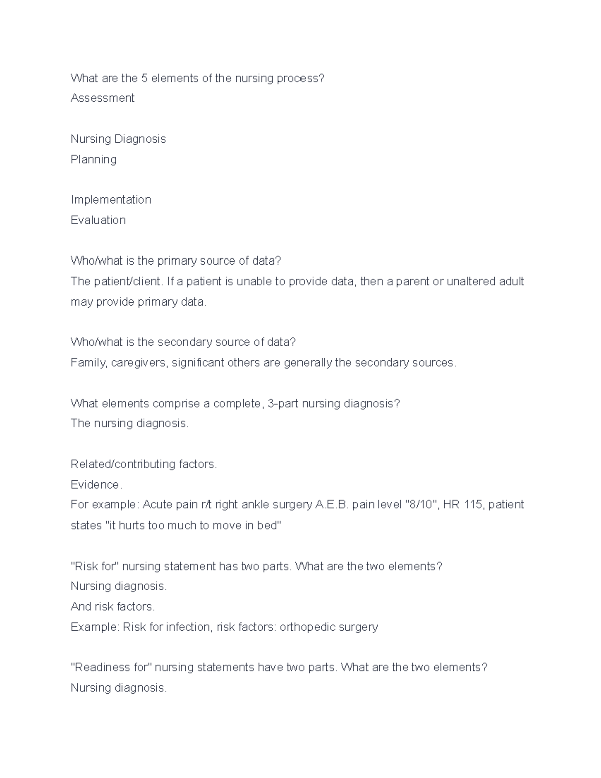 20 nurse notes psychology - What are the 5 elements of the nursing ...