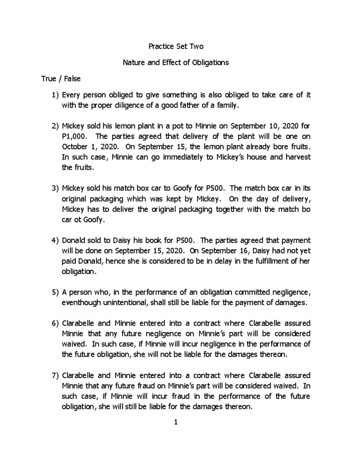 AC 1102 OBLICON Practice Set 2 Reviewer - Practice Set Two Nature and ...