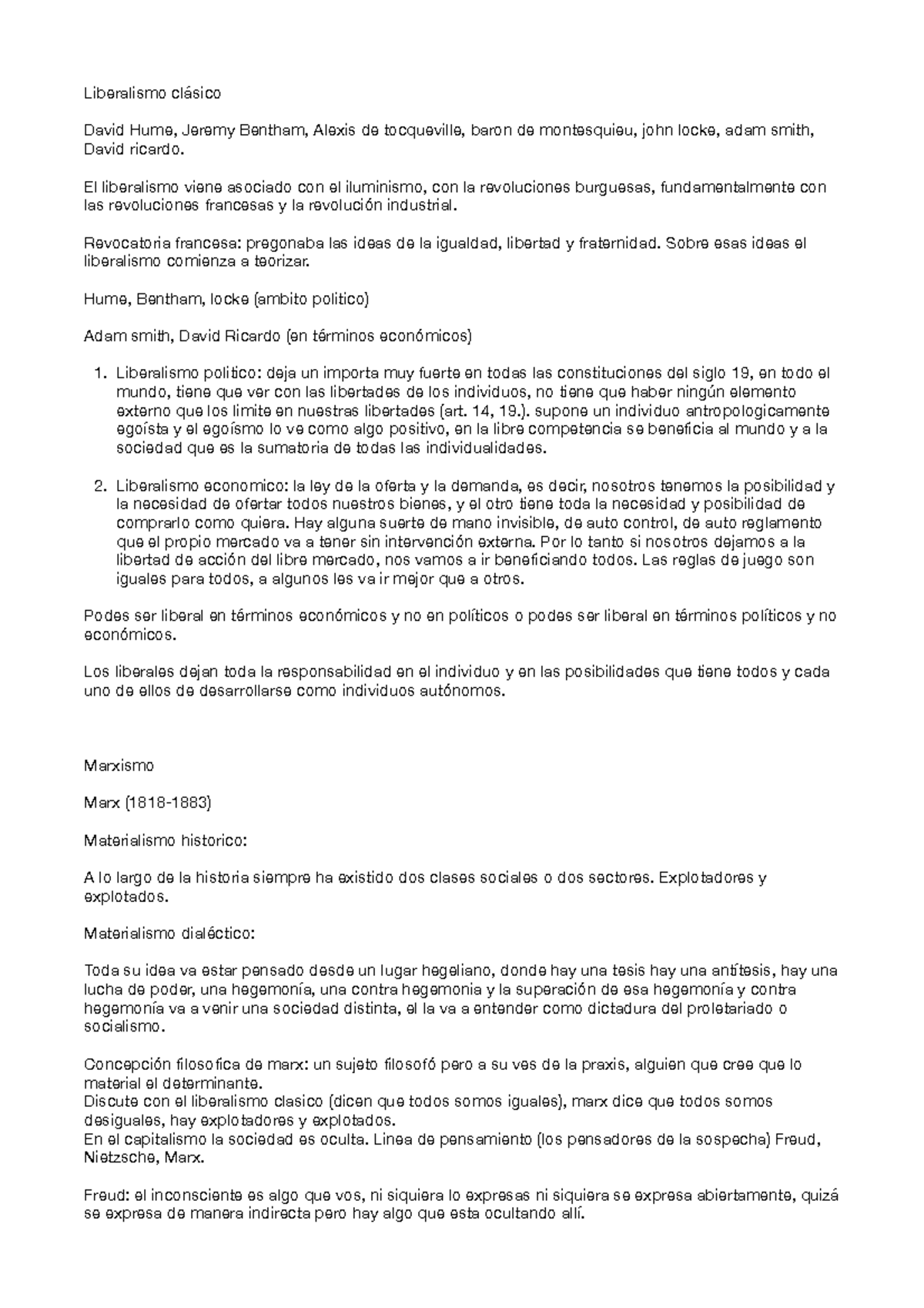 Liberalismo clásico - teoria del estado - Liberalismo clásico David ...