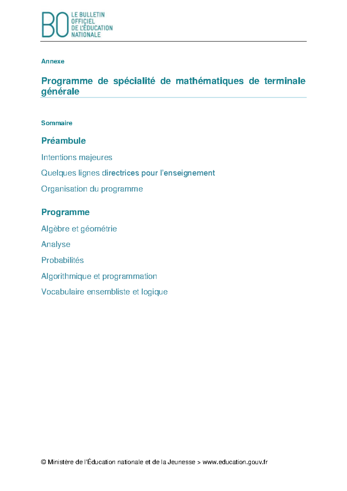 Tale-Yan2q1Ee W0sj4PZe - Annexe Programme de spécialité de ...