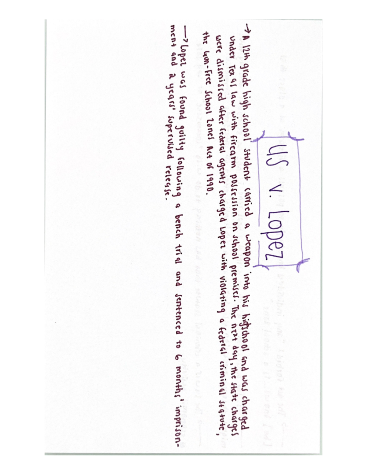 US v. Lopez - notes - POS2041 - Studocu