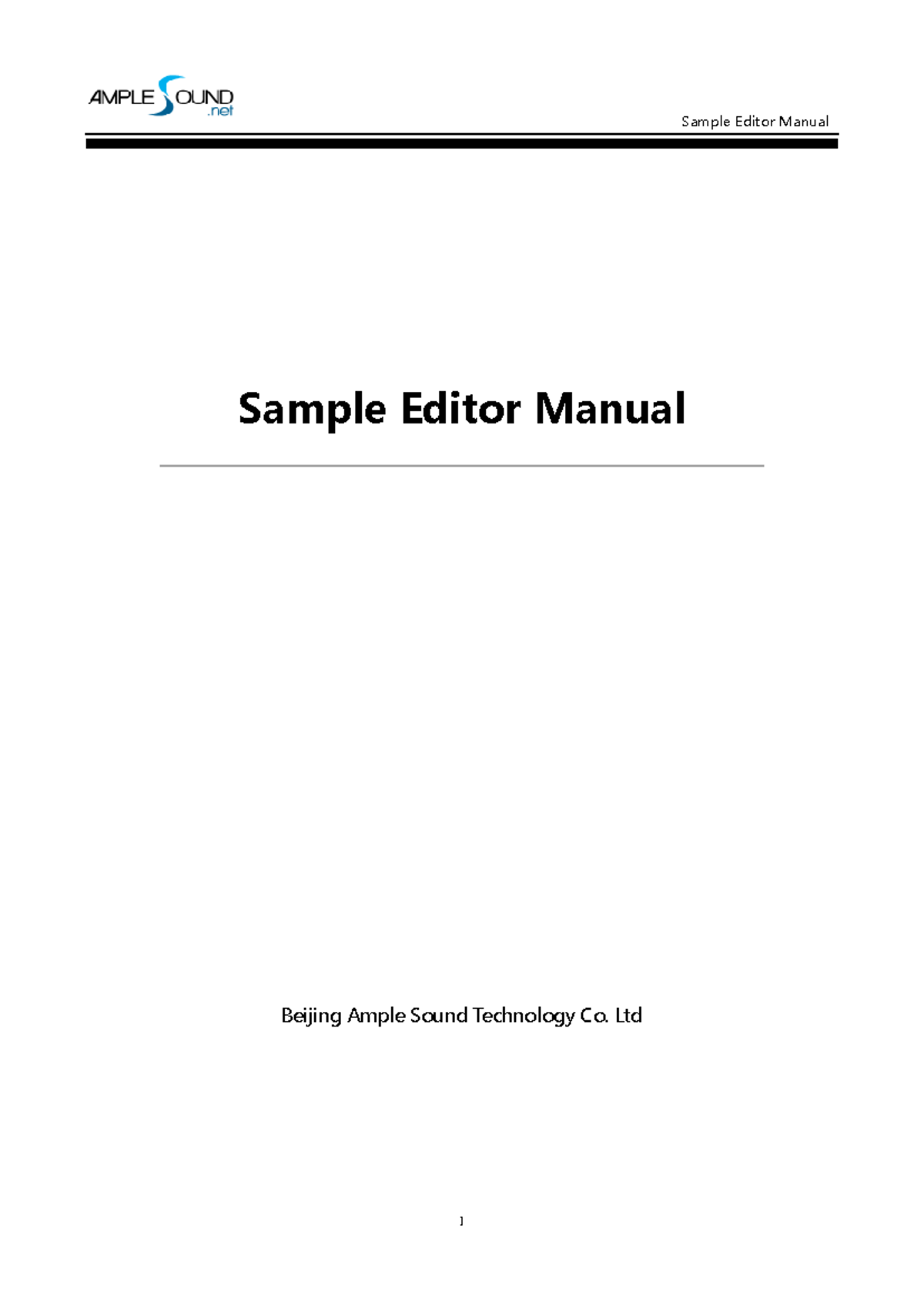Sample Editor Manual - Quản trị kinh doanh - Sample Editor Manual ...
