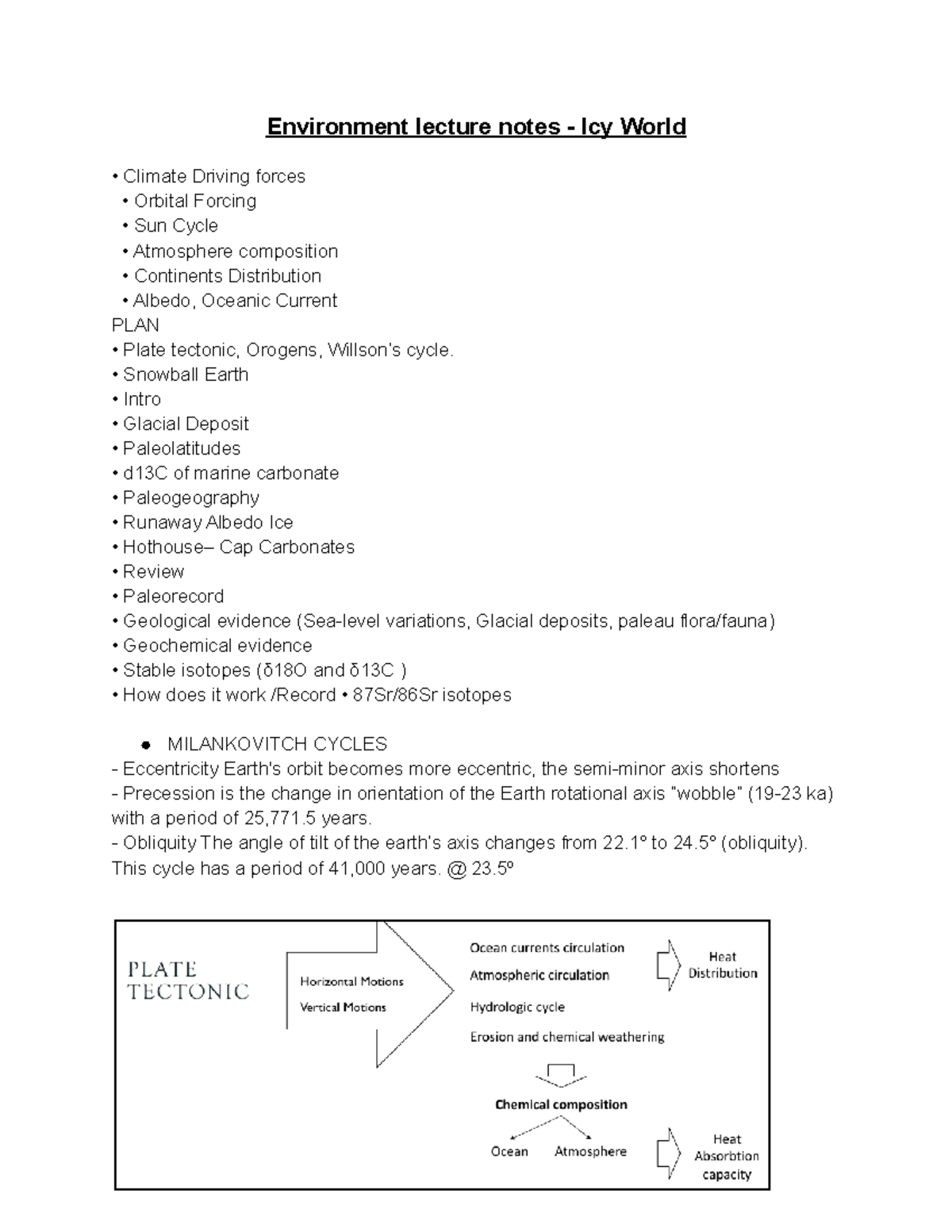 Environment lecture notes - Icy World - Environment lecture notes - Icy ...