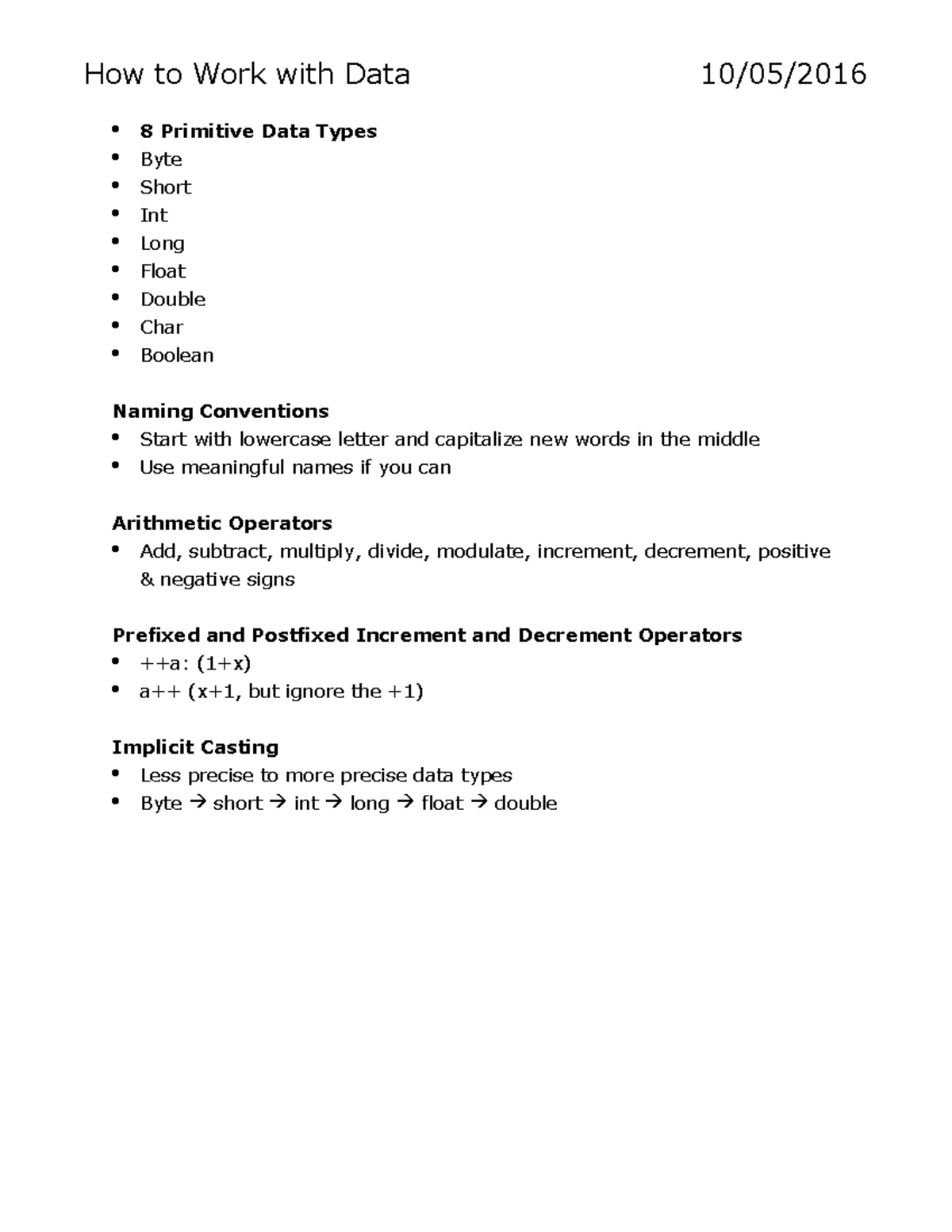 Chapter 3 Beginning Java Programming How To Work With Data 1005 8 Primitive Data Types