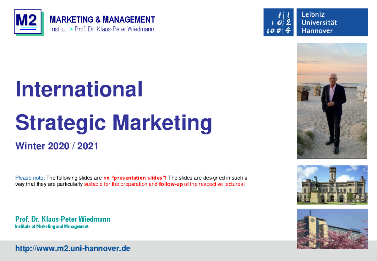 1 ISM Chapter 1 - Basics - M2 MARKETING & MANAGEMENT Institut > Prof ...