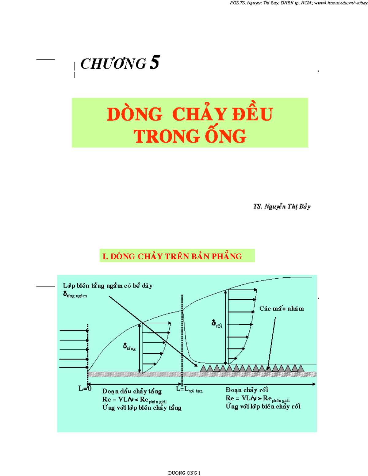 05 Duongong - ÁDFASDF - CHÖÔNG TS. Nguyeãn Thò Baûy δtaàng Ñoaïn daàu ...