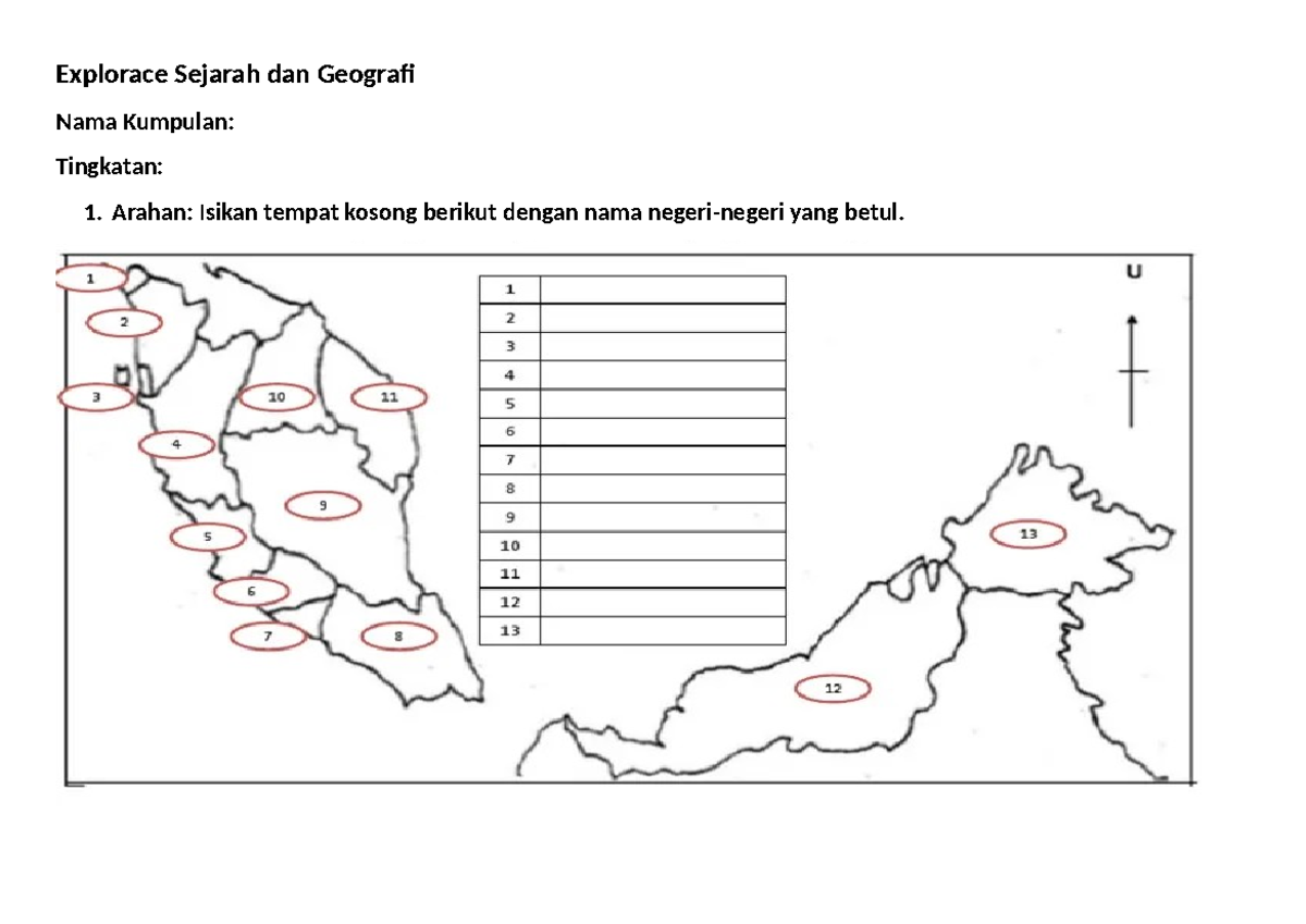 kuiz explorace geografi dan sejarah - Explorace Sejarah dan Geografi ...