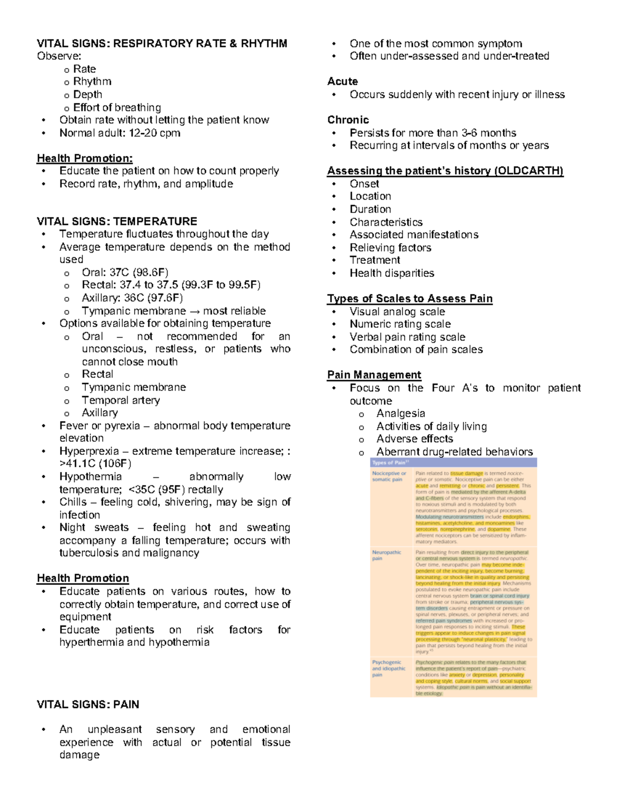 Vital Signs 2 - Observe: Rate, Rhythm, Depth, Effort of breathing ...
