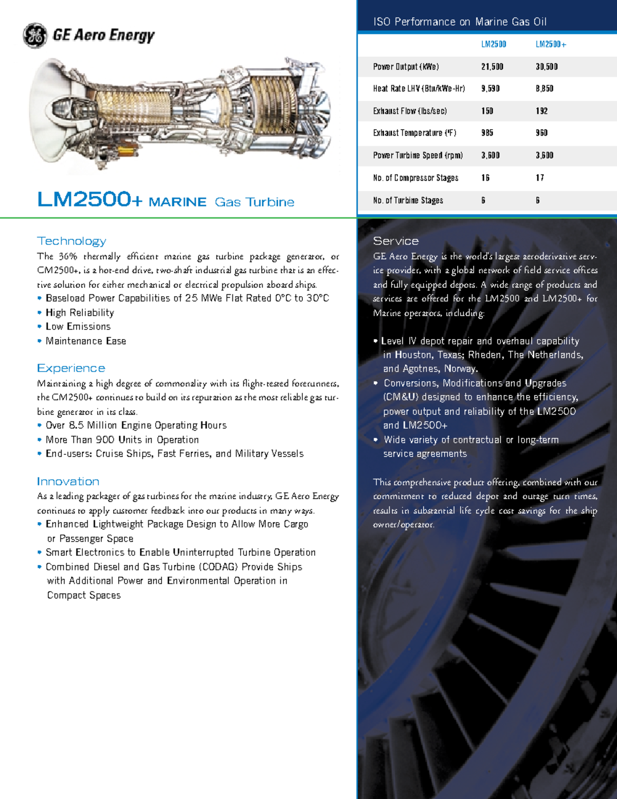 MT I Fo 04 8 TG GE LM2500plus - ISO Performance on Marine Gas Oil ...