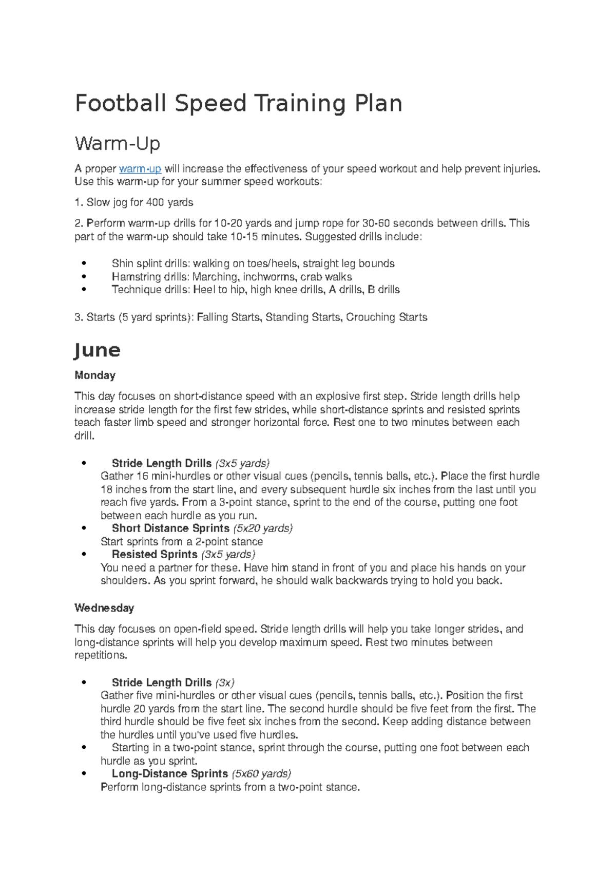 Football Speed Training Plan Football Speed Training Plan Warm Up A football-speed-training-plan-football-speed-training-plan-warm-up-a