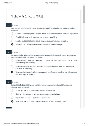 Trabajo Práctico 2 - Nota 95 % - 23/10/23, 11:52 Trabajo Práctico 2 [TP2] - Studocu