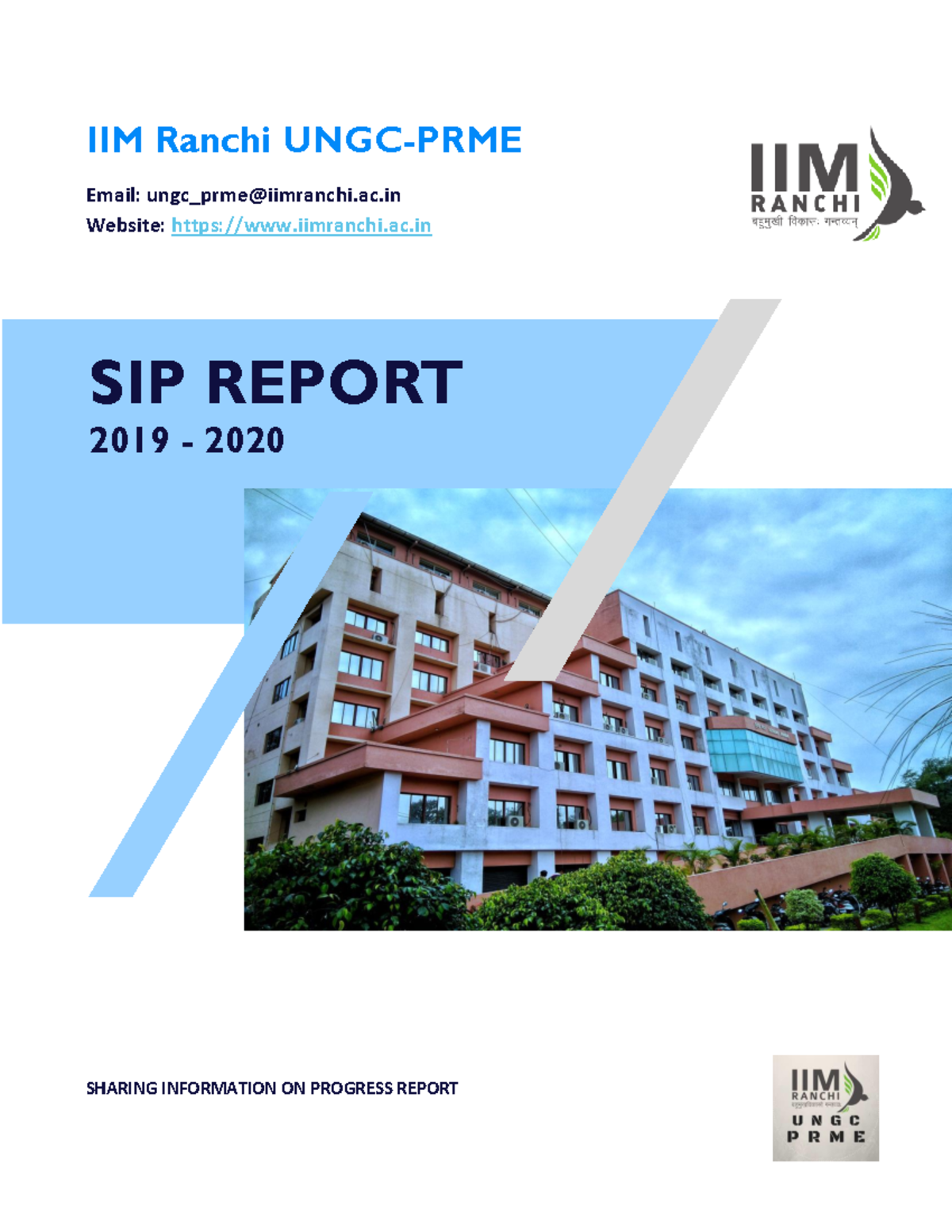 Summer Internship Report - SIP REPORT 2019 - 2020 Email: ungc_prme ...