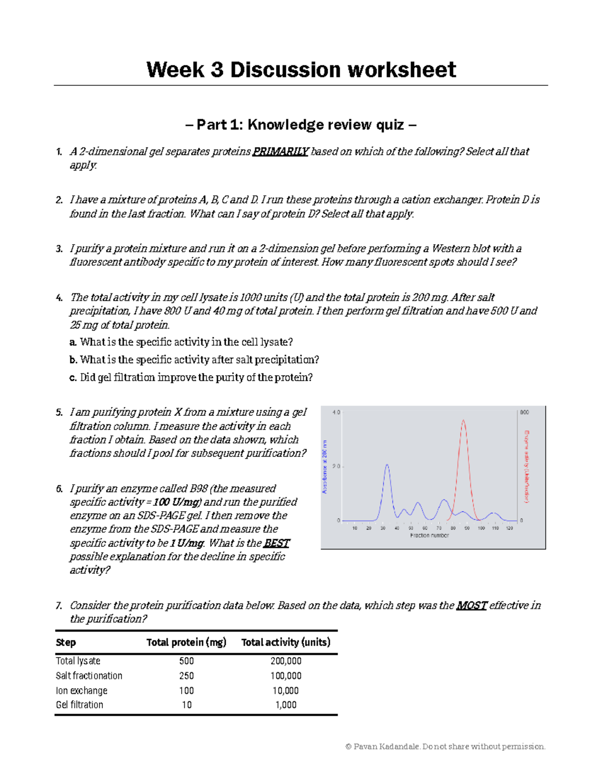 Week 3 Worksheet - © Pavan Kadandale. Do not share without permission ...
