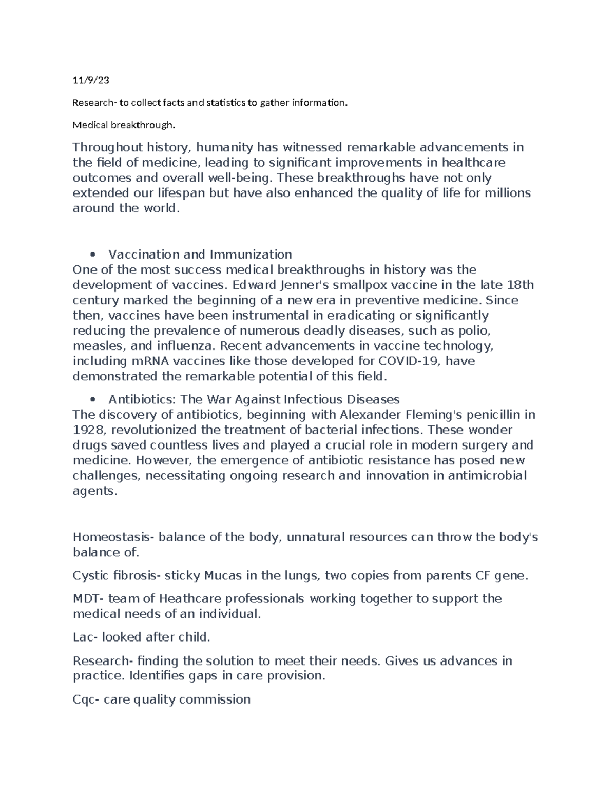 Research unit 4 - unit 4 - 11/9/ Research- to collect facts and ...