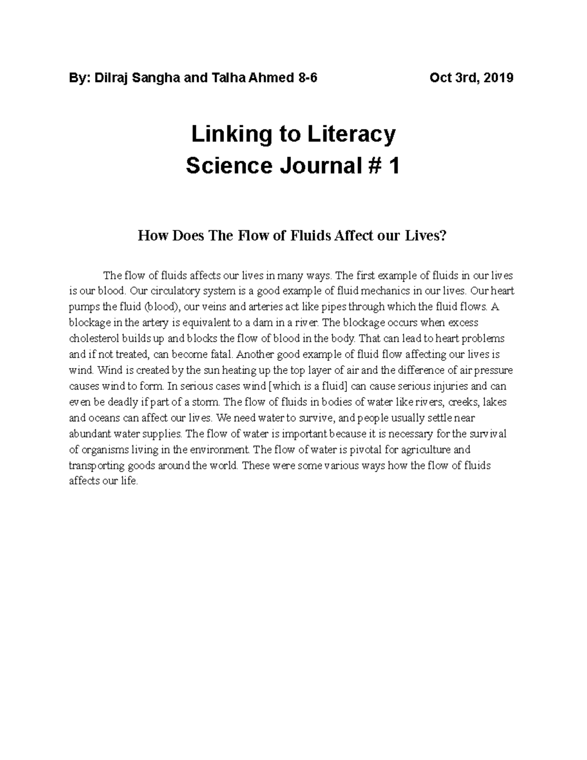 Science Journal #1 - MPM2D - By: Dilraj Sangha and Talha Ahmed 8-6 Oct ...
