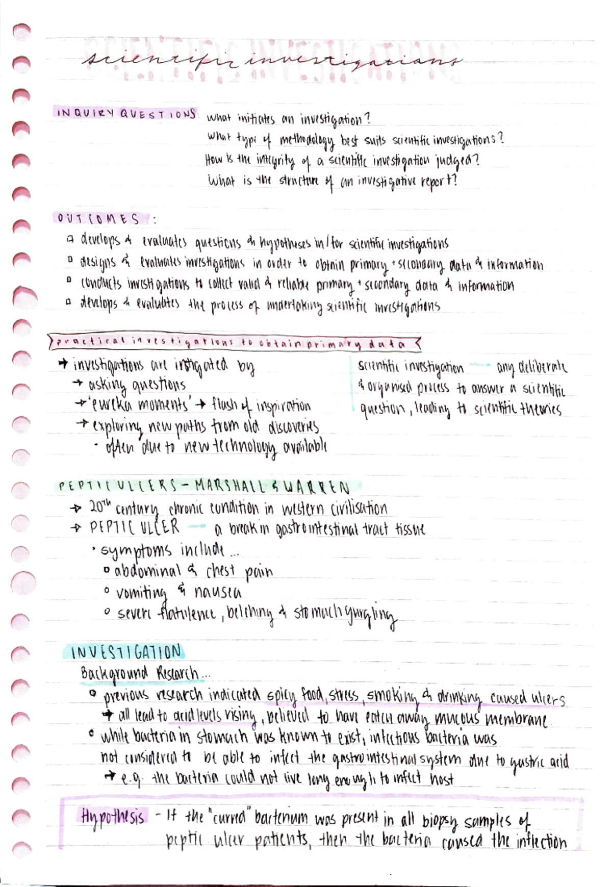 Module 5 - mod 5 complete notes, based on investigating science in ...