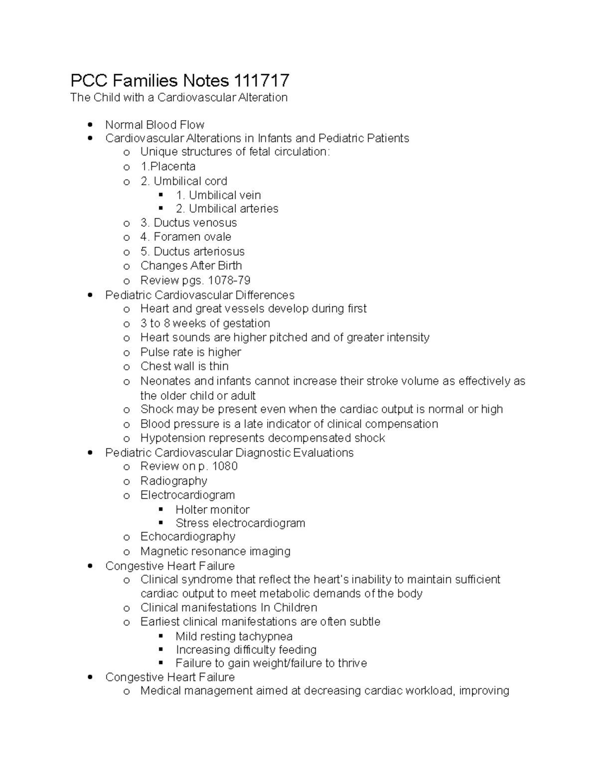 PCC Families Notes 111717 - PCC Families Notes 111717 The Child with a ...