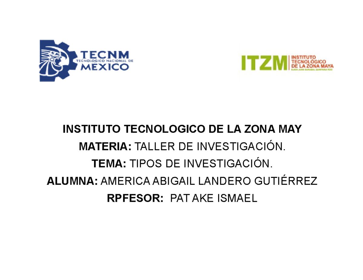 MAPA Conceptual Unidad 1 Taller DE Investigaccion - INSTITUTO ...