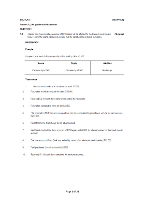Intro TO FIN ACC Revision Exercises 1 - Page 1 of 3 INTRODUCTION TO FINANCIAL ACCOUNTING PROBLEM ...