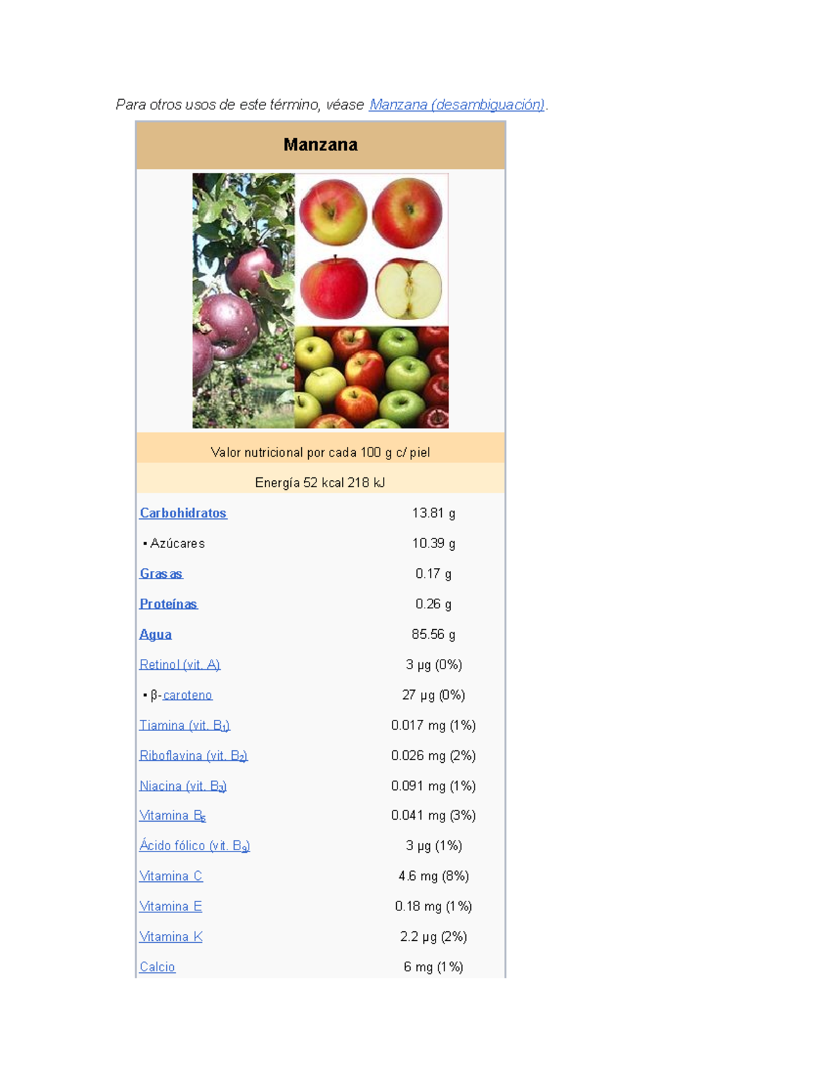 Manzana - contexto - Para otros usos de este término, véase Manzana ...