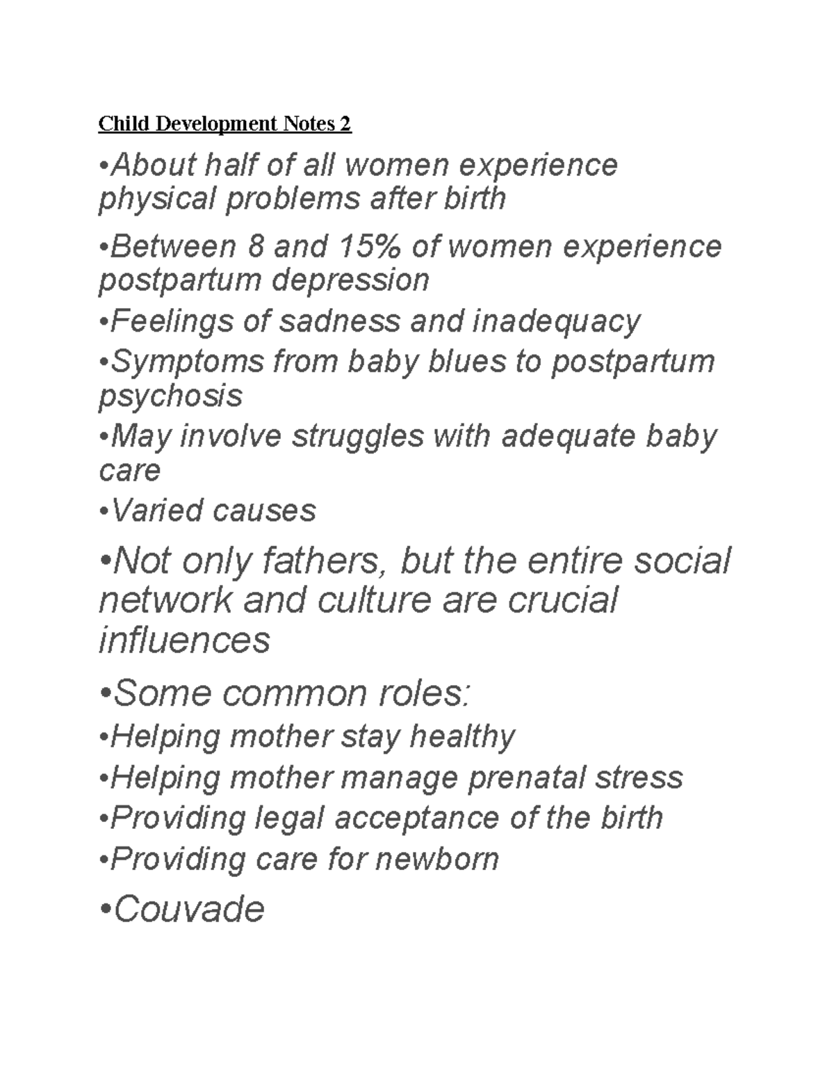 Child Development Notes 2 - Dendrite Fiber that extends from a neuron ...