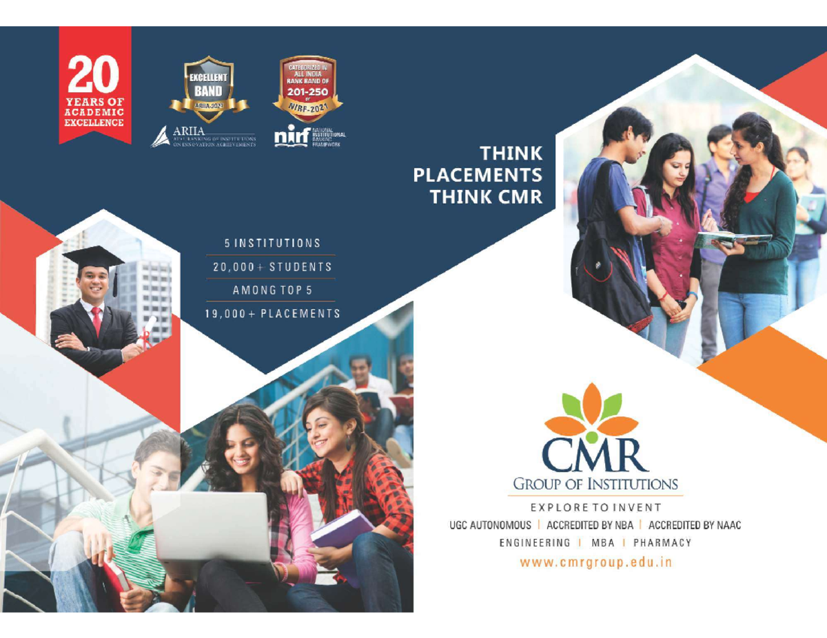 CMR Institute of Technology - Compter Science and Engineering - Studocu