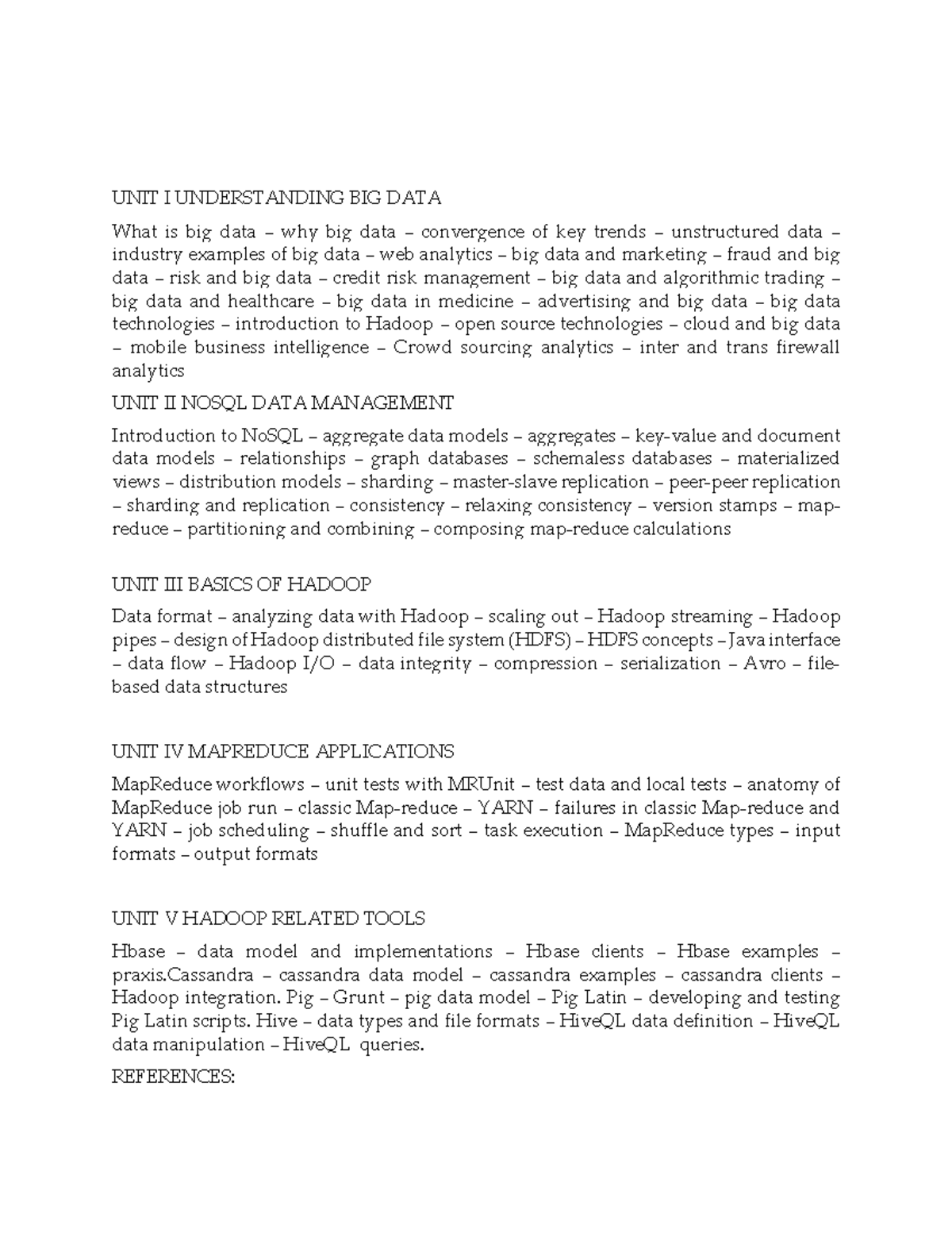 Big data unit 1 notes - UNIT I UNDERSTANDING BIG DATA What is big data ...