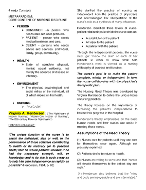 Initial data base and family nursing problems - INITIAL DATA BASE FOR ...