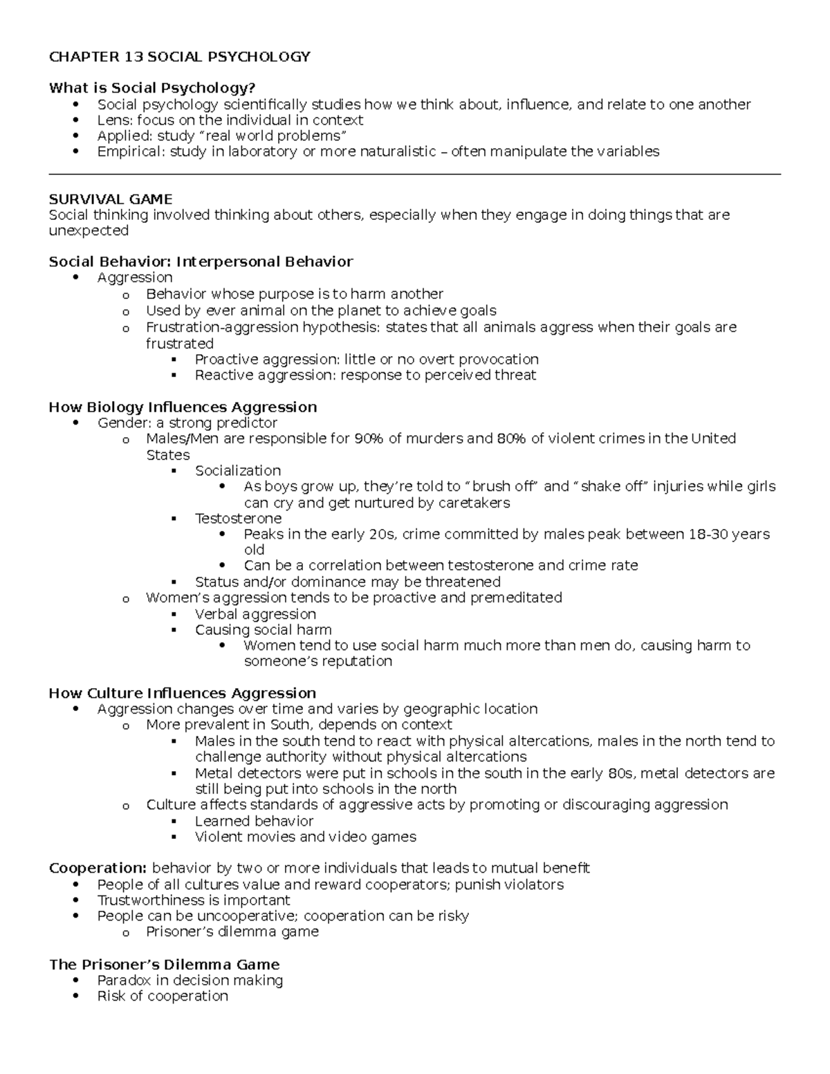Unit 4 Notes - Unit 4 covered psychological disorders - CHAPTER 13 ...