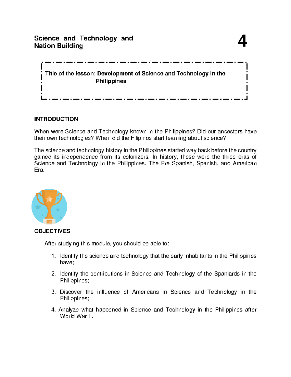 Development of Science and Technology in the Philippines - Science and ...
