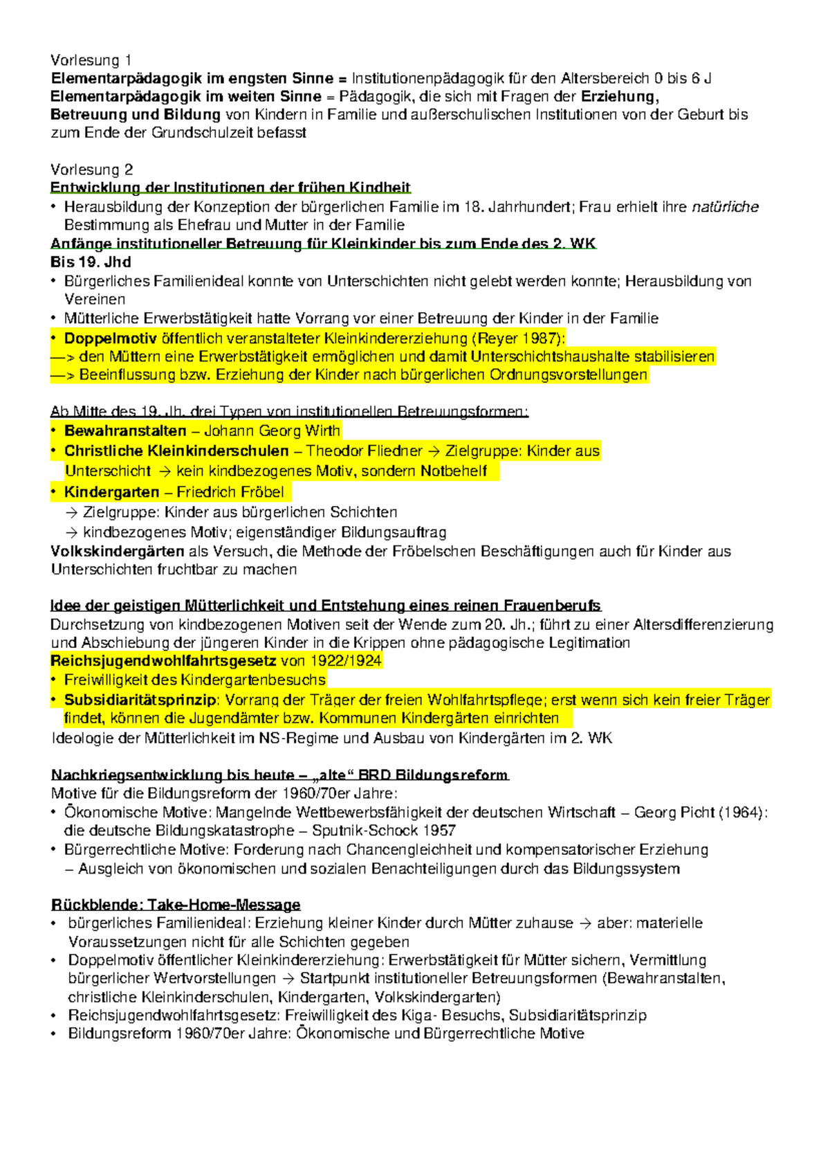 EFP Lernumgebungen - Warning: TT: undefined function: 32 Vorlesung 1 Elementarpädagogik im ...