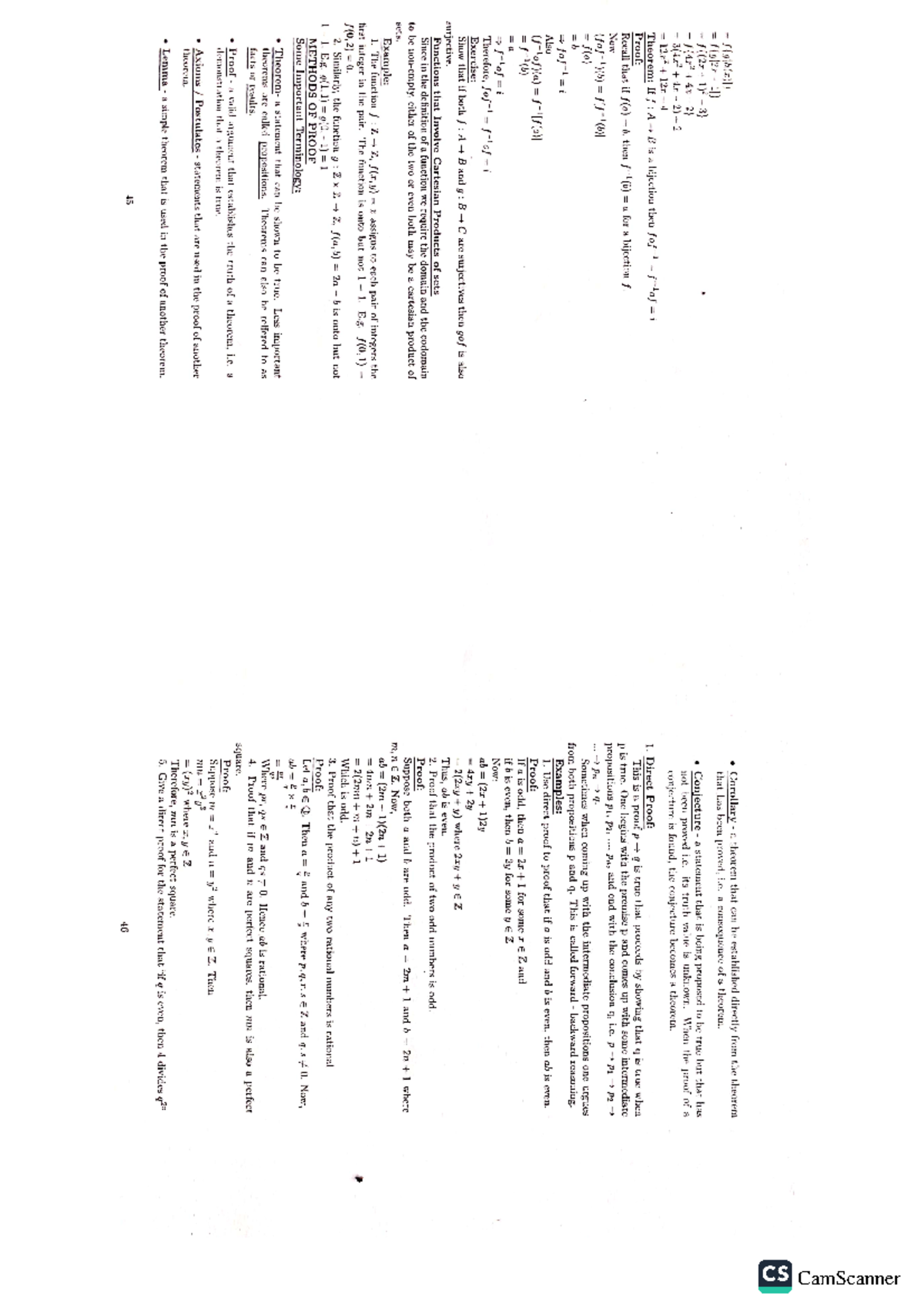 Methods of proof - Algebra notes - applied linear algebra - Studocu
