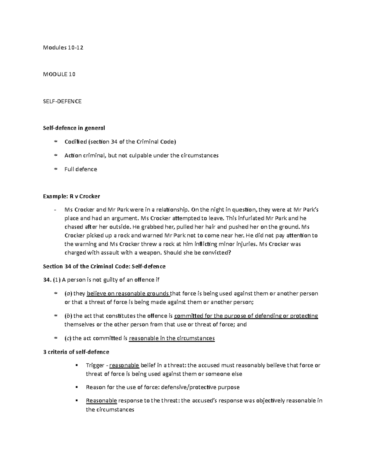 Modules 10-12 - slide notes for lectures 10-12 - Modules 10- 12 MODULE ...
